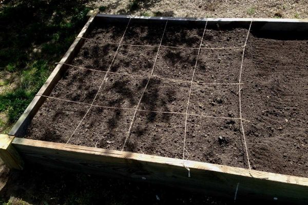 How to Make a Grid for your Square Foot Garden - This House of Dreams
