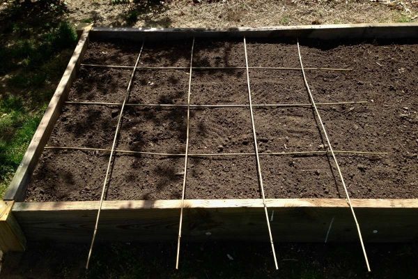 How to Make a Grid for your Square Foot Garden - This House of Dreams